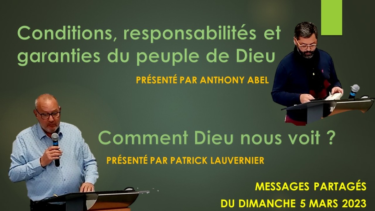 "Conditions, responsabilités et garanties du peuple de Dieu"; "Comment ...